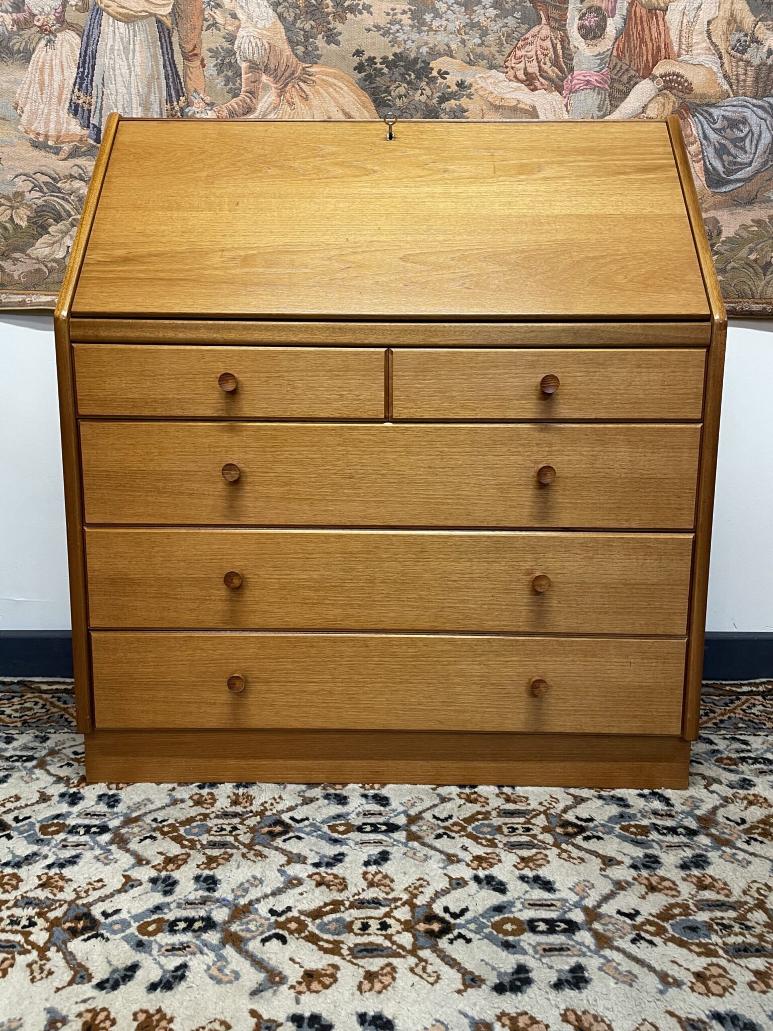 Mid-Century Teak Bureau Cabinet by Nathan Furniture - Vintage Dublin